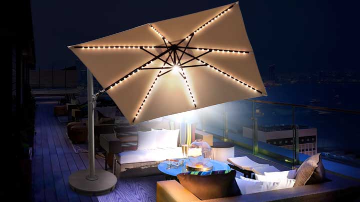 LED Lights Umbrellas - Sunrise Outdoor Ltd.